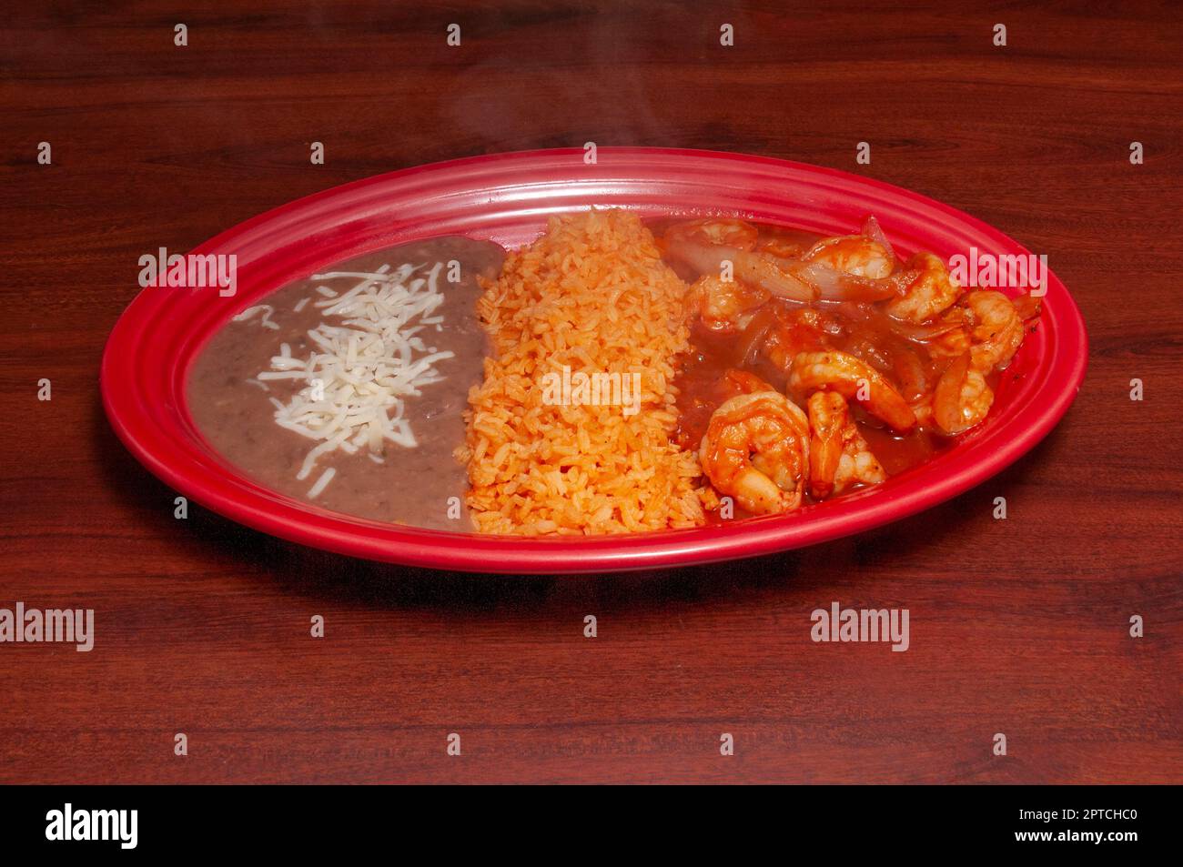 Delicious mexican dish known as Camarones A La Diablo Stock Photo - Alamy