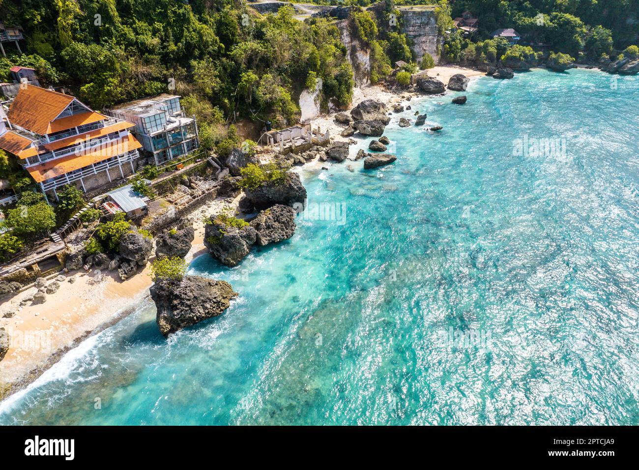 Aerial view of Bingin beach in Bali, Indonesia Stock Photo - Alamy