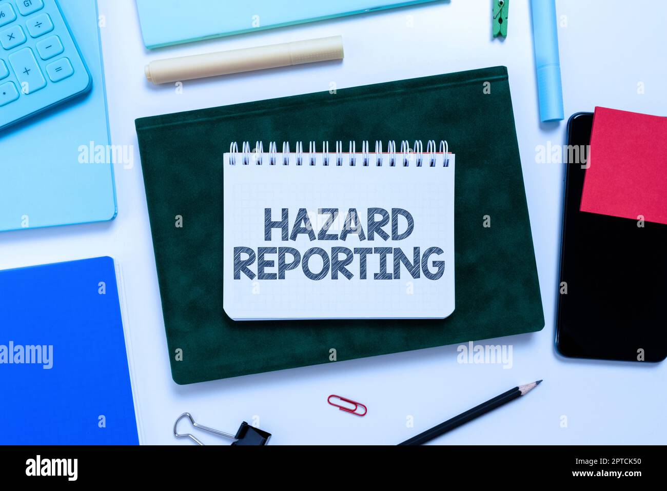 Text sign showing Hazard Reporting, Concept meaning partial or total ... Text sign showing Hazard Reporting, Concept meaning partial or total ...