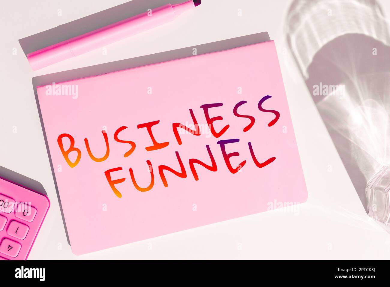 Text showing inspiration Business Funnel, Business approach scale or ...