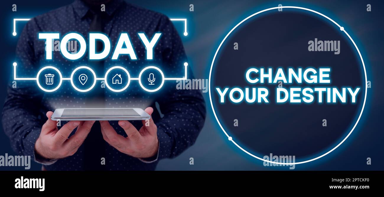 Text caption presenting Change Your Destiny, Word for Formal Statement ...