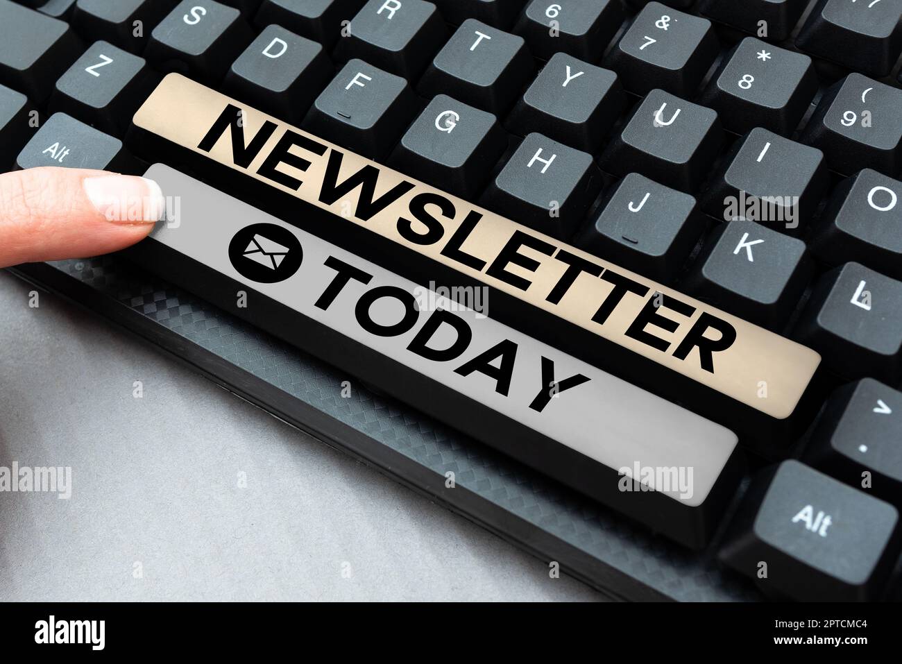 Handwriting text Newsletter, Word for action or an instance of making a ...