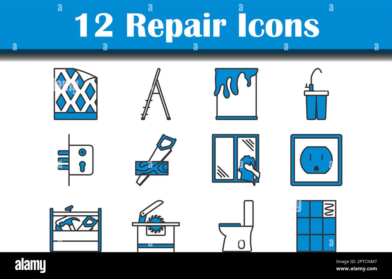 Repair Icon Set Stock Vector Image & Art - Alamy