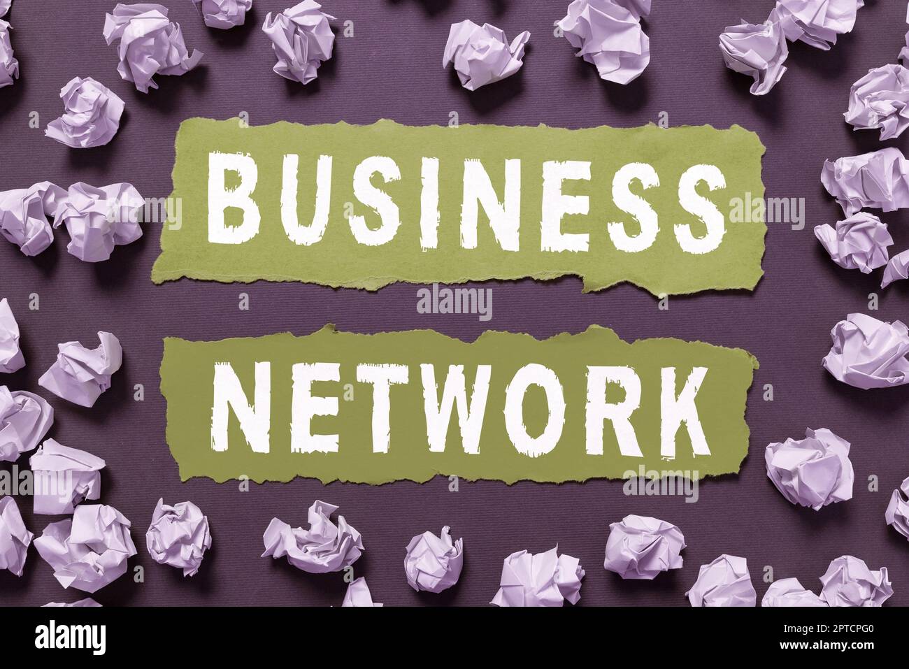 Sign displaying Business Network, Business showcase commercial entity ...