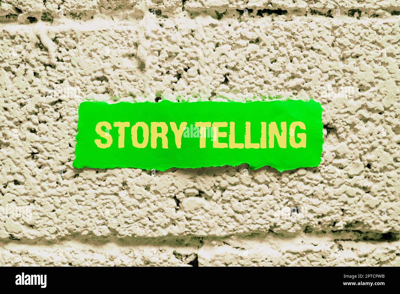 Handwriting text Story Telling, Word Written on method of limiting ...