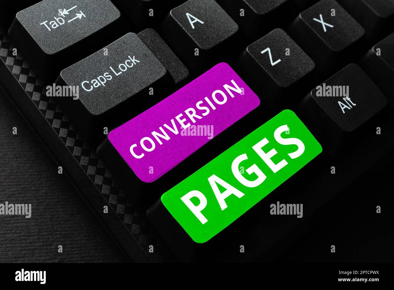 Sign displaying Conversion Pages, Business showcase official graphical ...