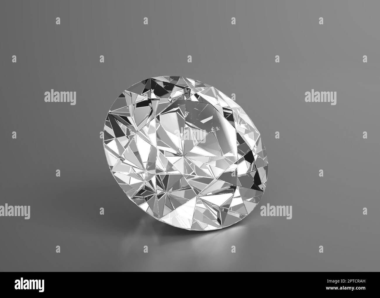 diamond on grey background with high quality. 3d render Stock Photo - Alamy