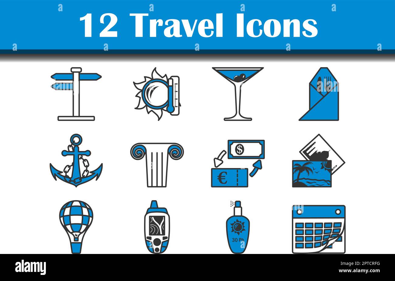 Travel Icon Set Stock Vector Image & Art - Alamy