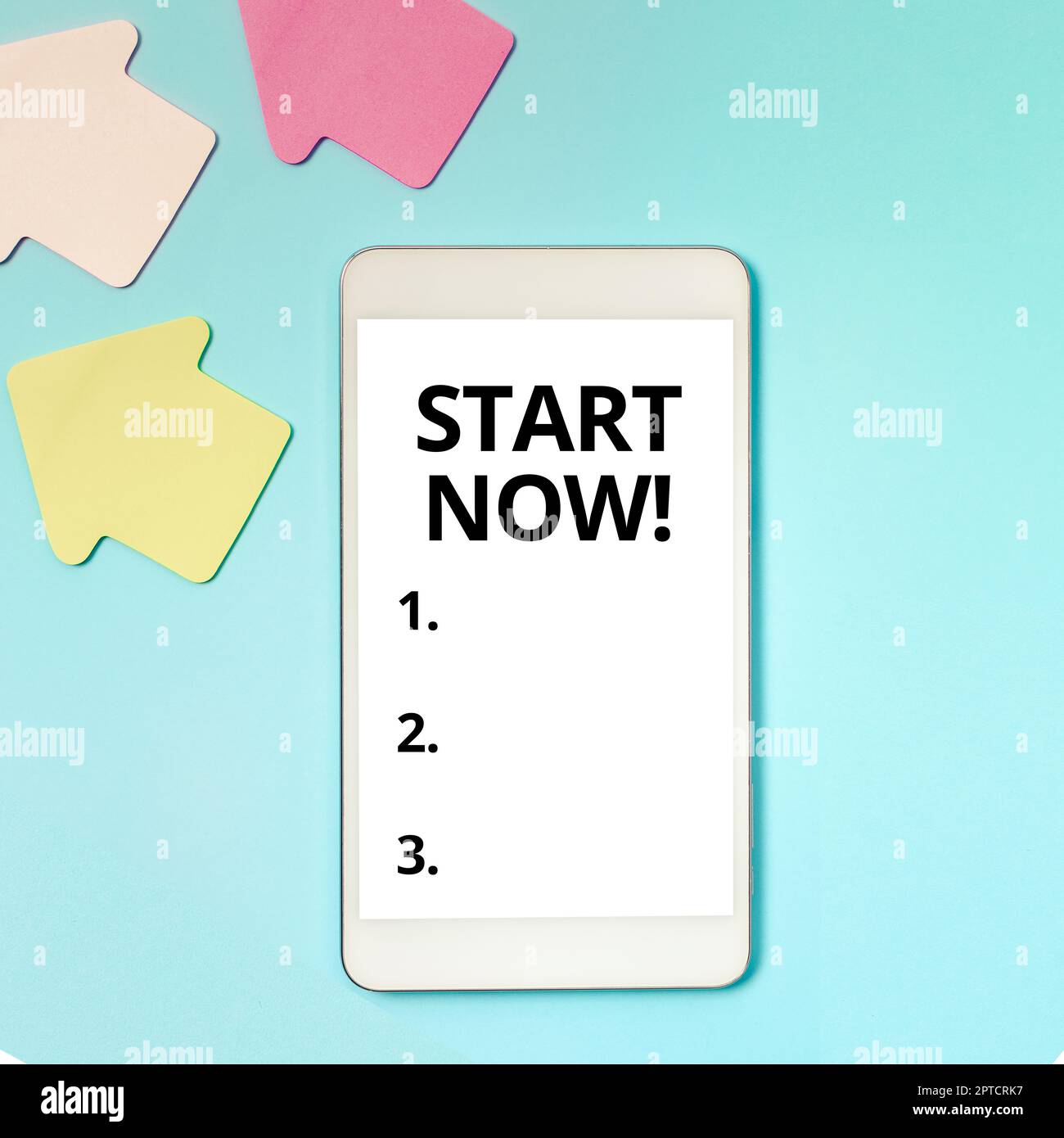 Text caption presenting Start Now, Word Written on developing idea ...