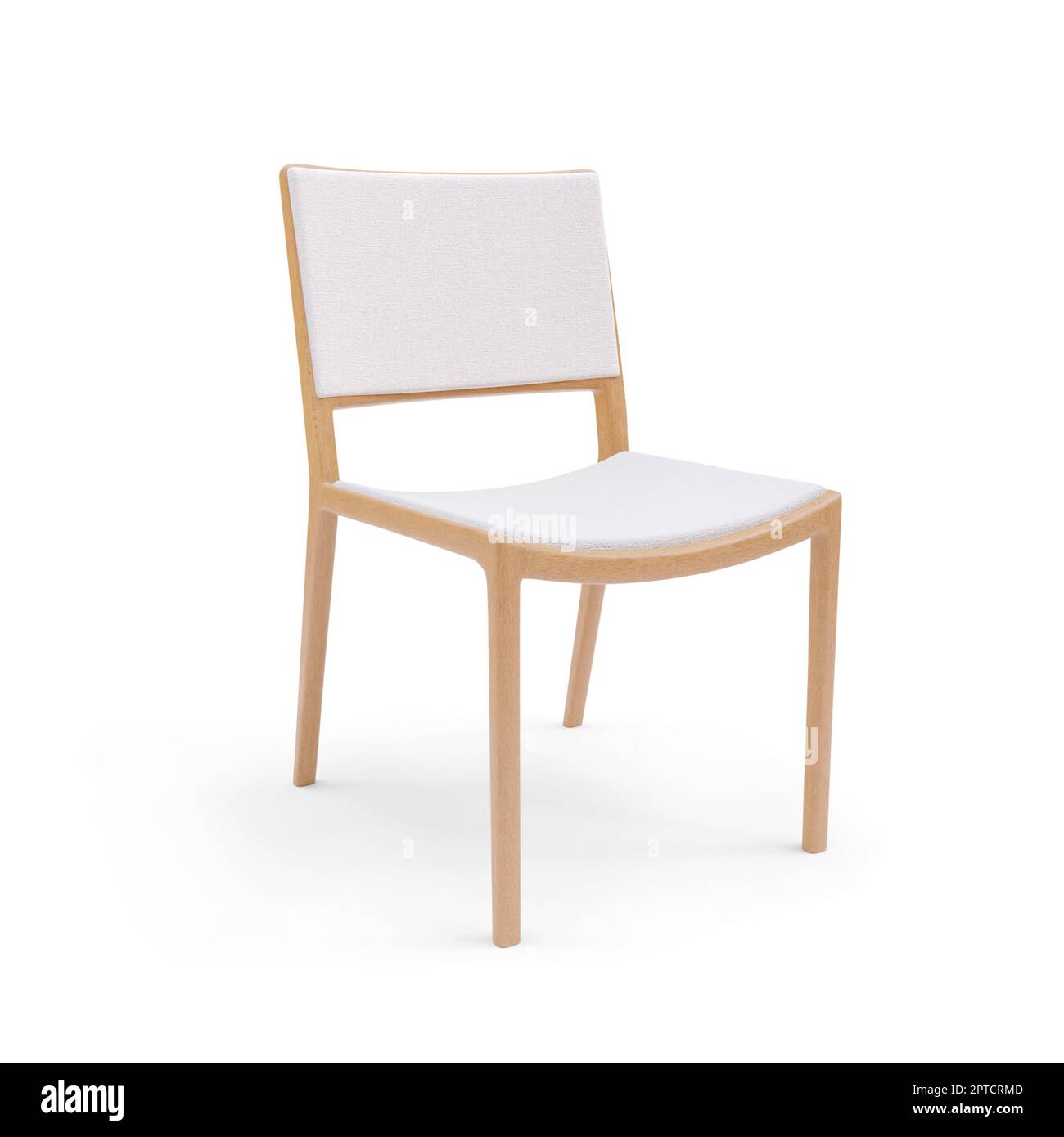 Modern designer chair isolated on white background, furniture set. 3d ...