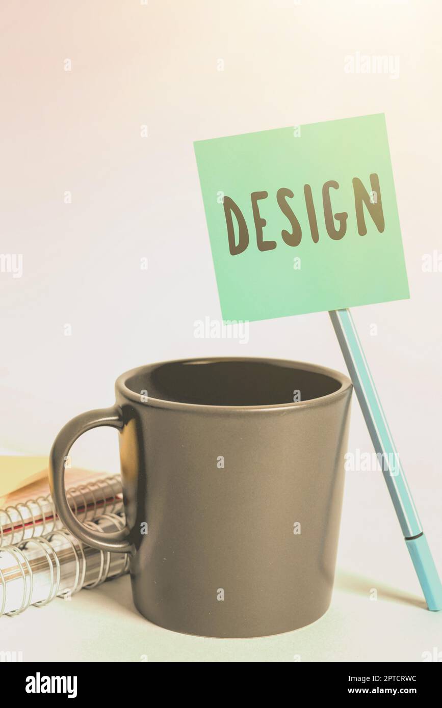 Conceptual caption Design, Business approach drawing produced to show ...