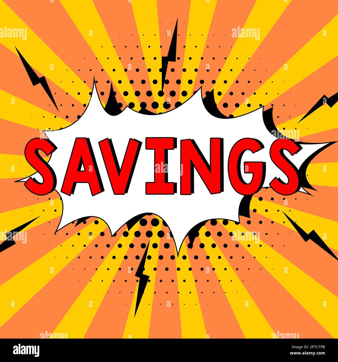 Text sign showing Savings, Concept meaning process of setting aside a ...