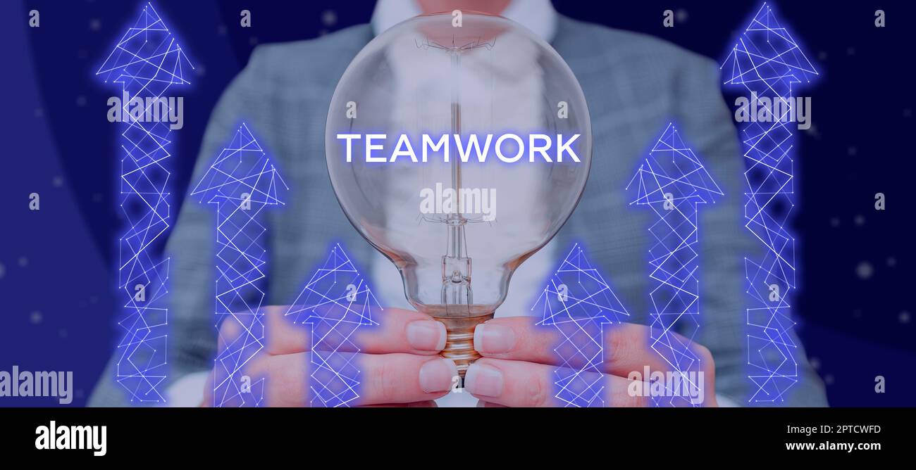 Conceptual display Teamwork, Business idea the group s is collaborative ...