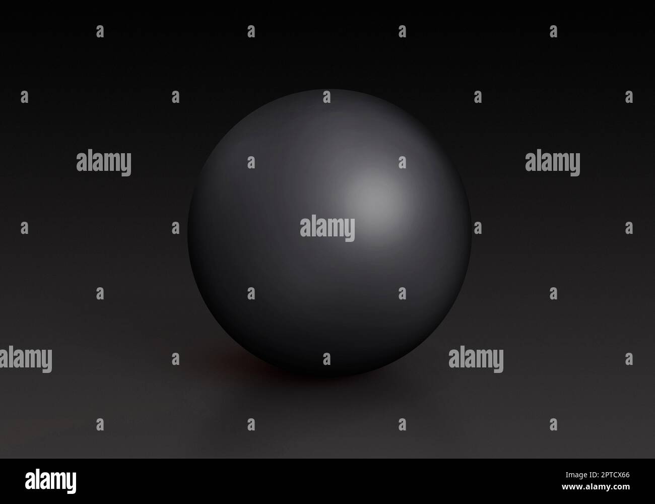 Black Spheres Isolated on Dark Background. 3D render Stock Photo - Alamy