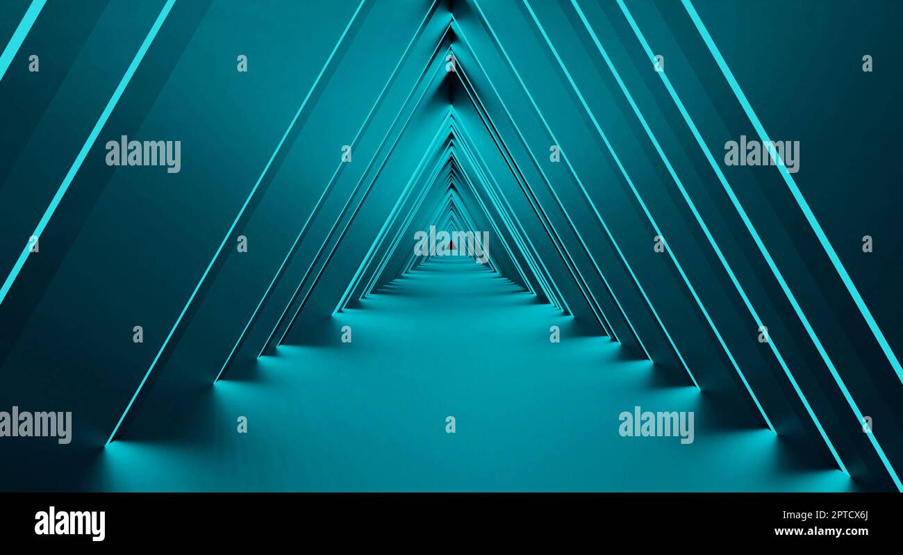 Corridor interior design Future concept. 3D rendering Stock Photo - Alamy