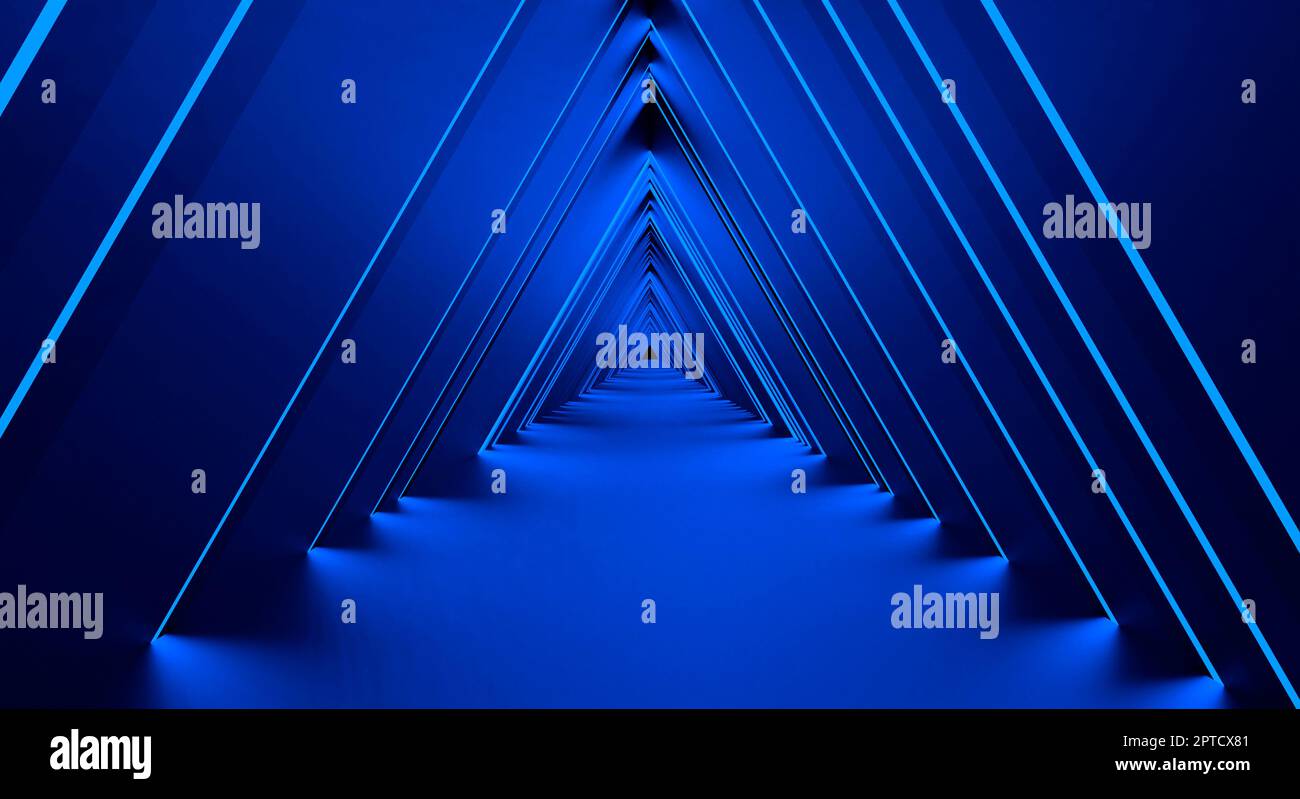 Corridor interior design Future concept. 3D rendering Stock Photo - Alamy
