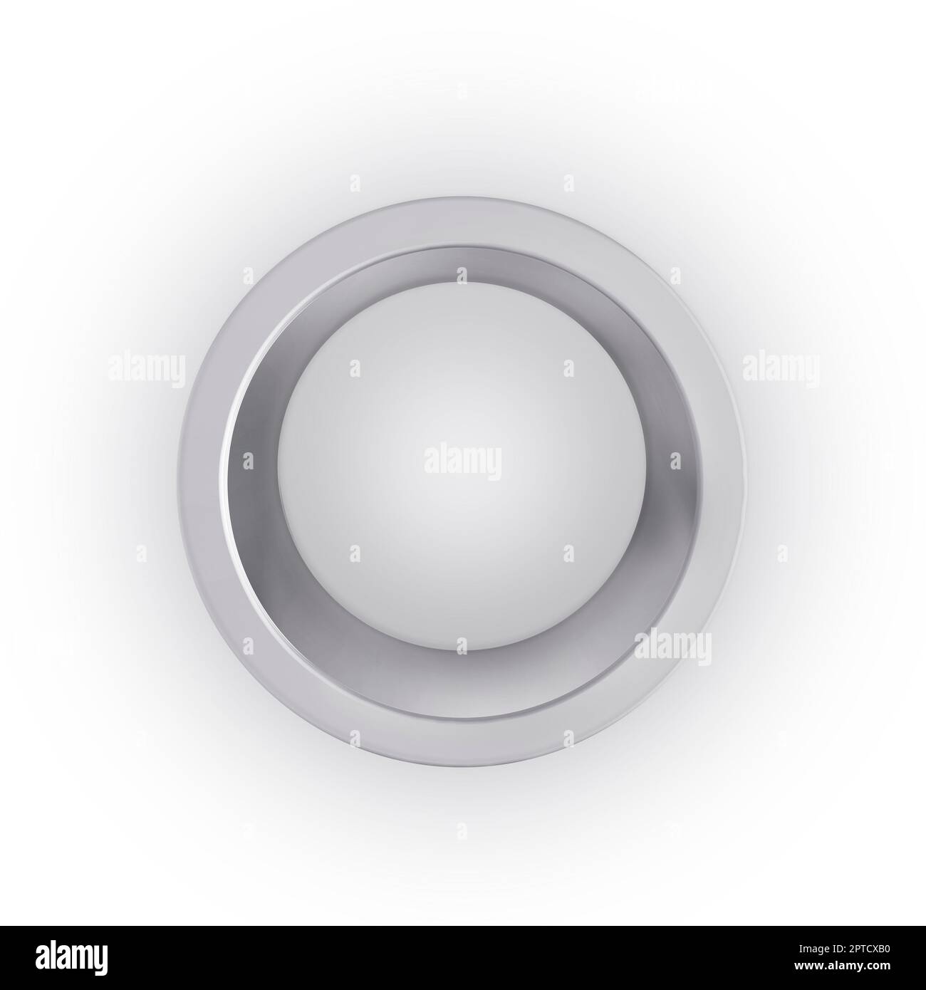 Silver color 3d ring isolated on white background. 3D render Stock ...