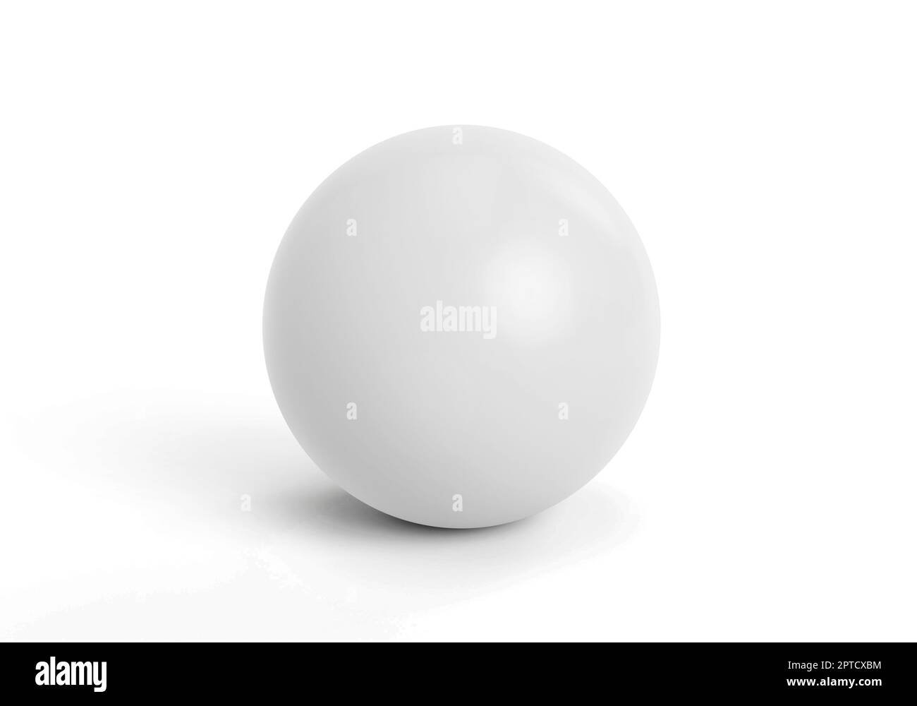 White Spheres Isolated on white Background. 3D render Stock Photo - Alamy