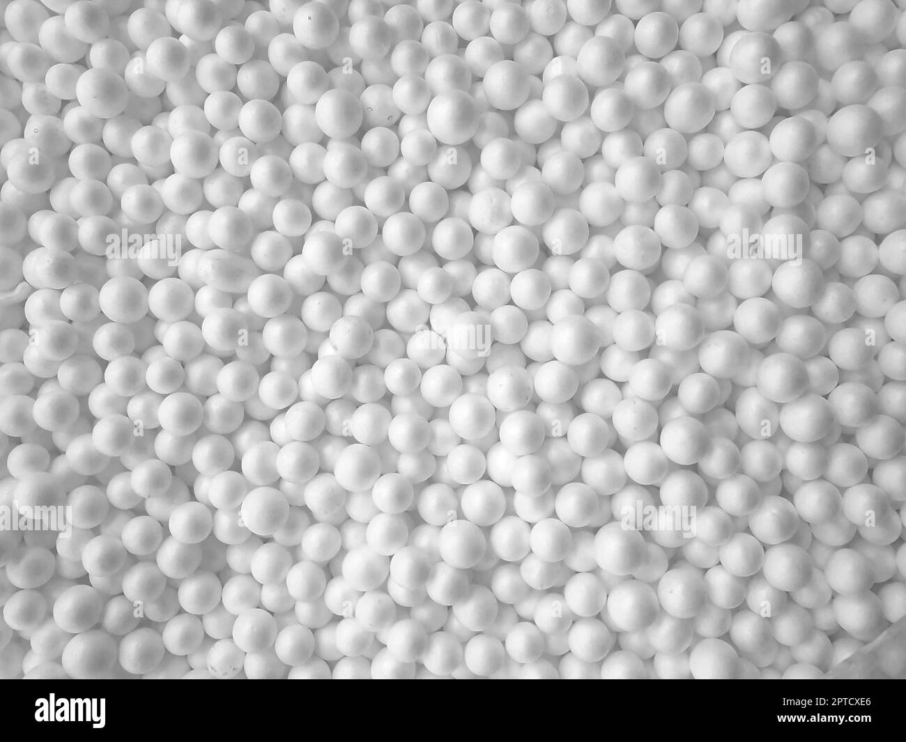 Background of white circle styrofoam ball pattern texture foam surface ...