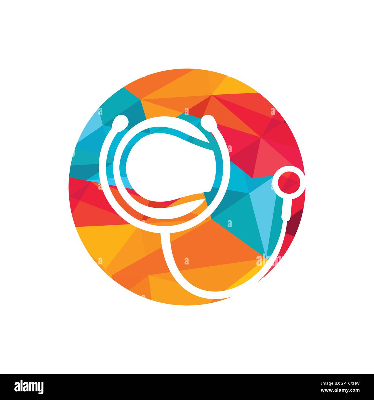 Tennis stethoscope vector logo design. Sports health and care logo ...