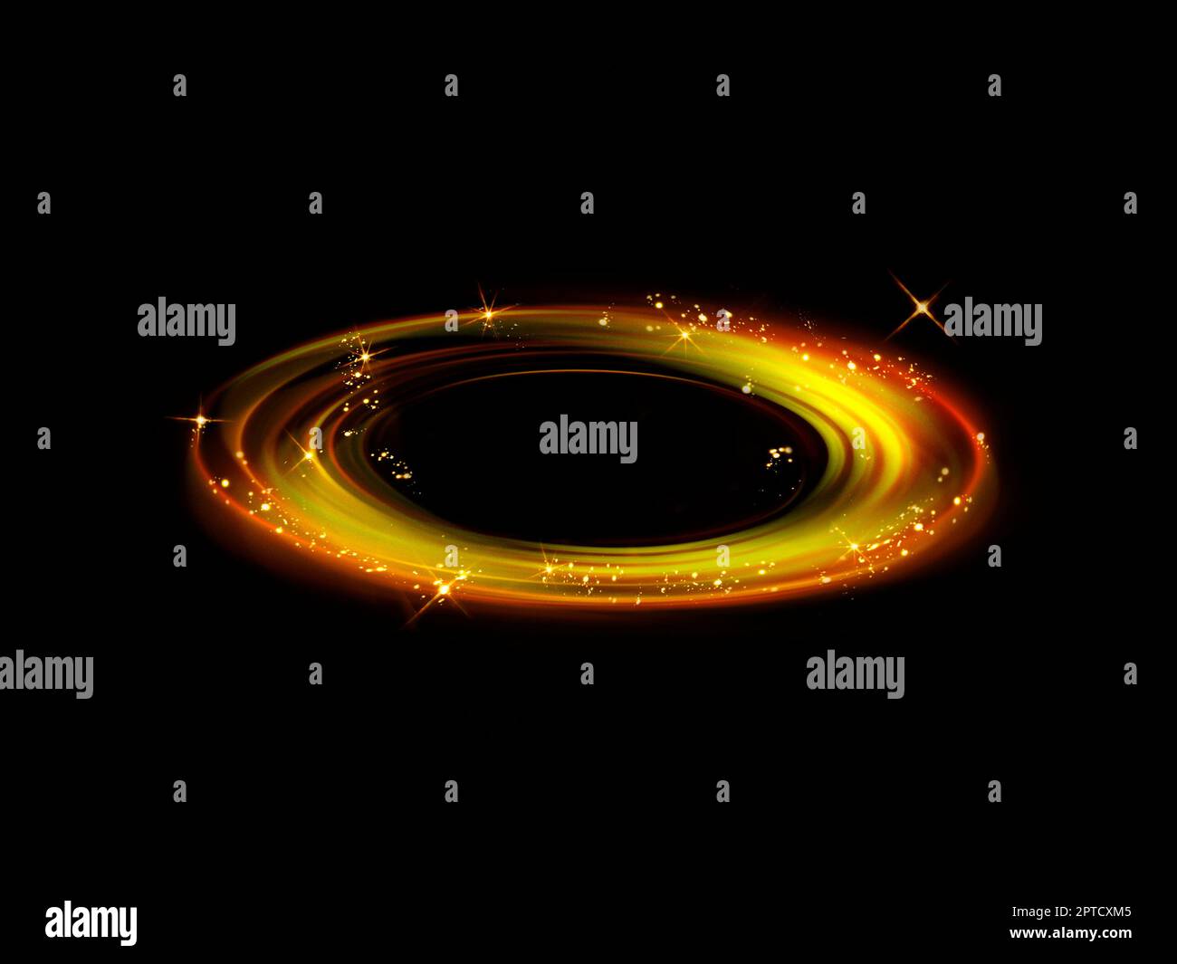 gold circle light effect Stock Photo - Alamy