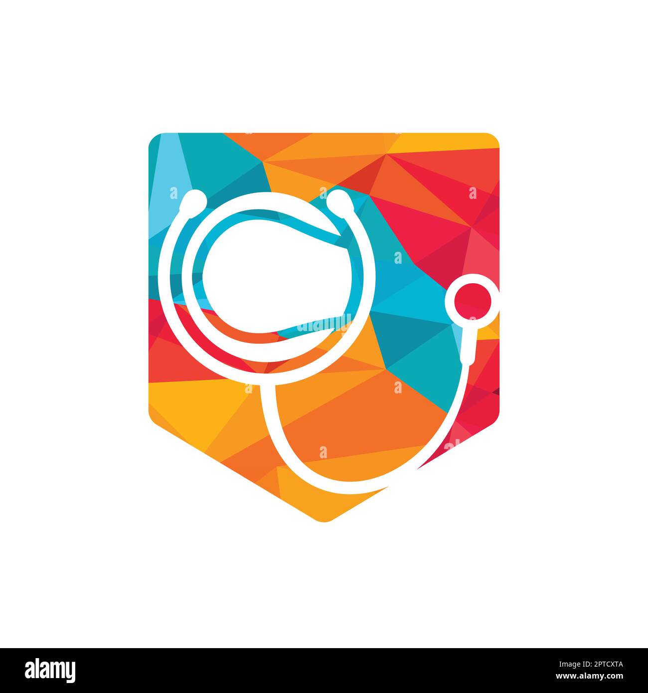 Tennis stethoscope vector logo design. Sports health and care logo ...