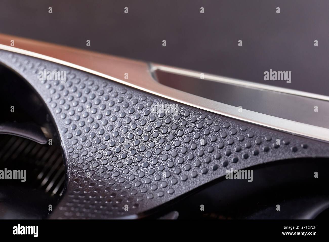 Graphics card heatsink detail computer hardware upgrade component. Edge ...
