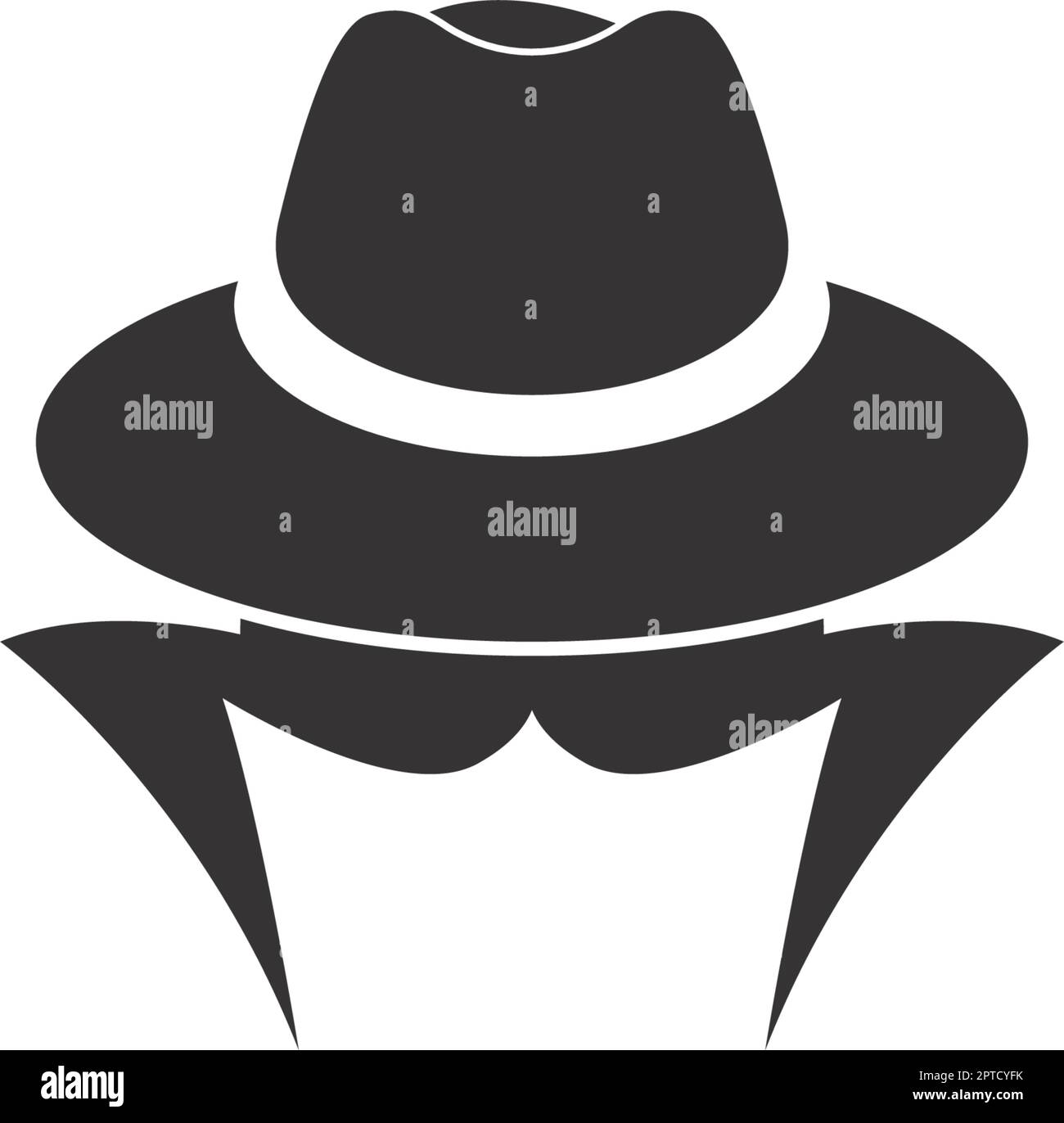 Secret agent icon logo design Stock Vector Image & Art - Alamy