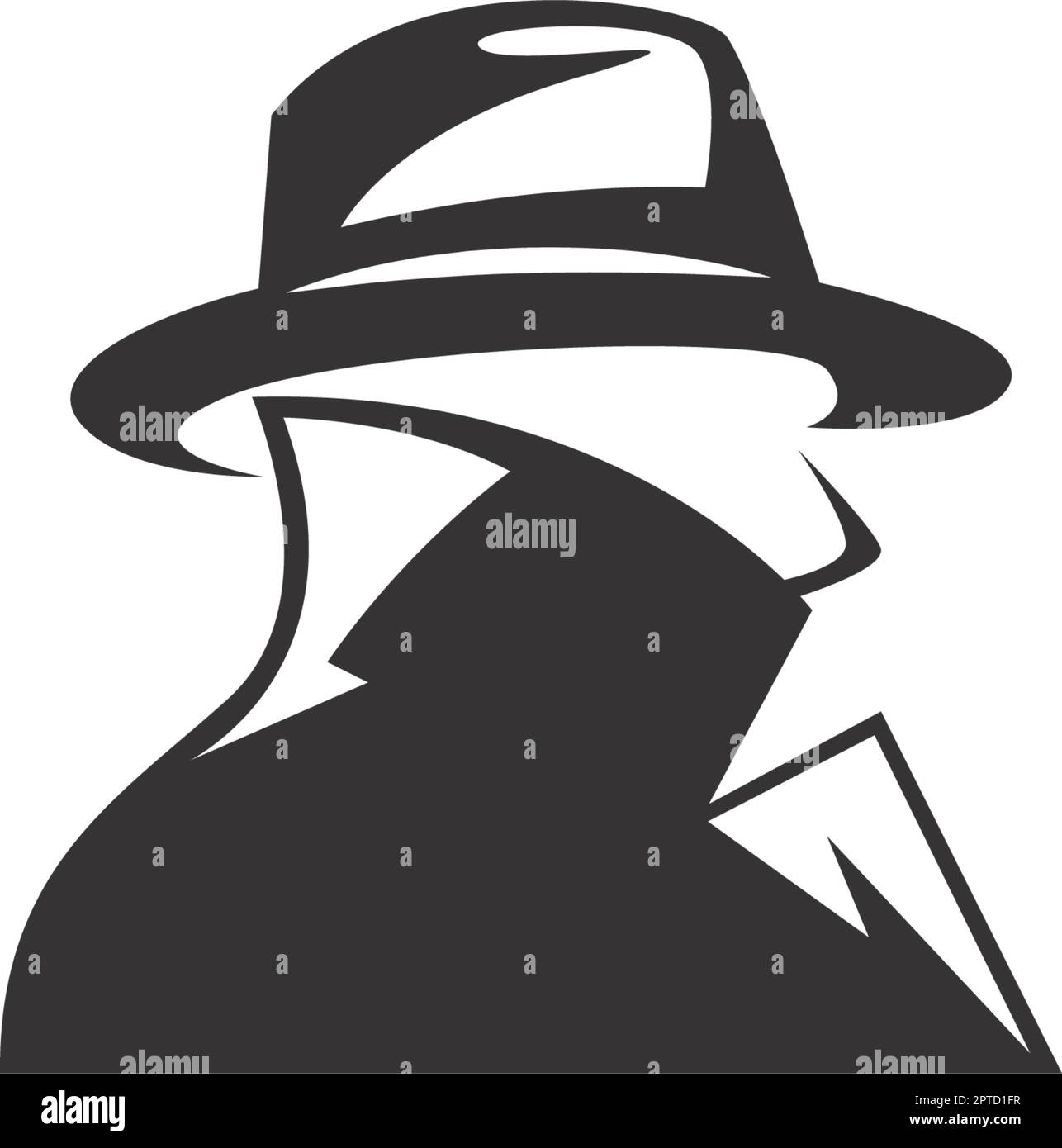 Secret agent icon logo design Stock Vector Image & Art - Alamy