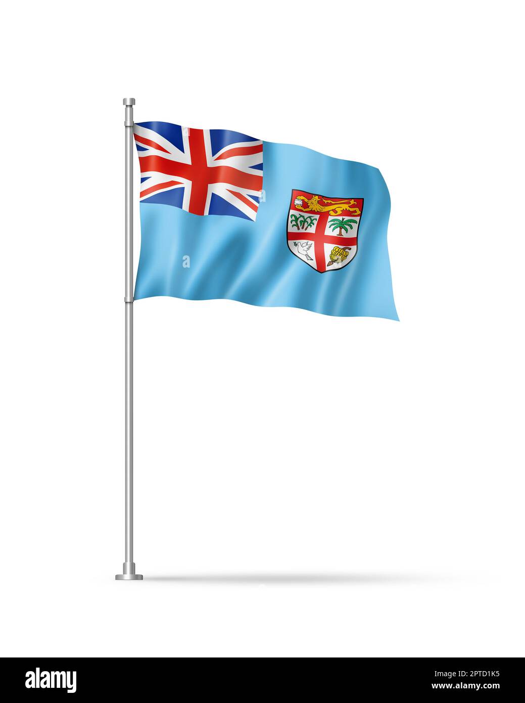 Isolated on white fijian flag hi-res stock photography and images - Alamy
