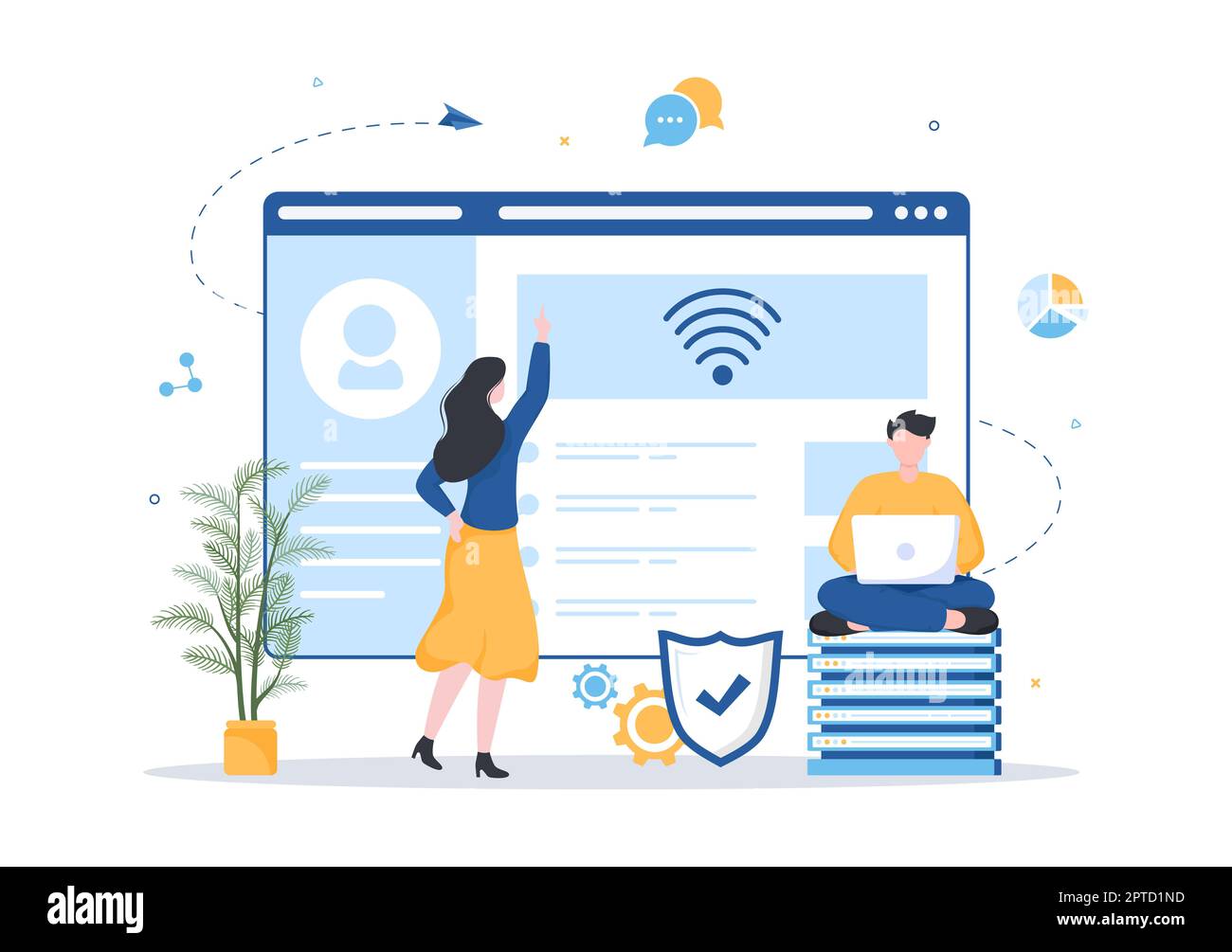Intranet Internet Network Connection Technology to Share Confidential ...