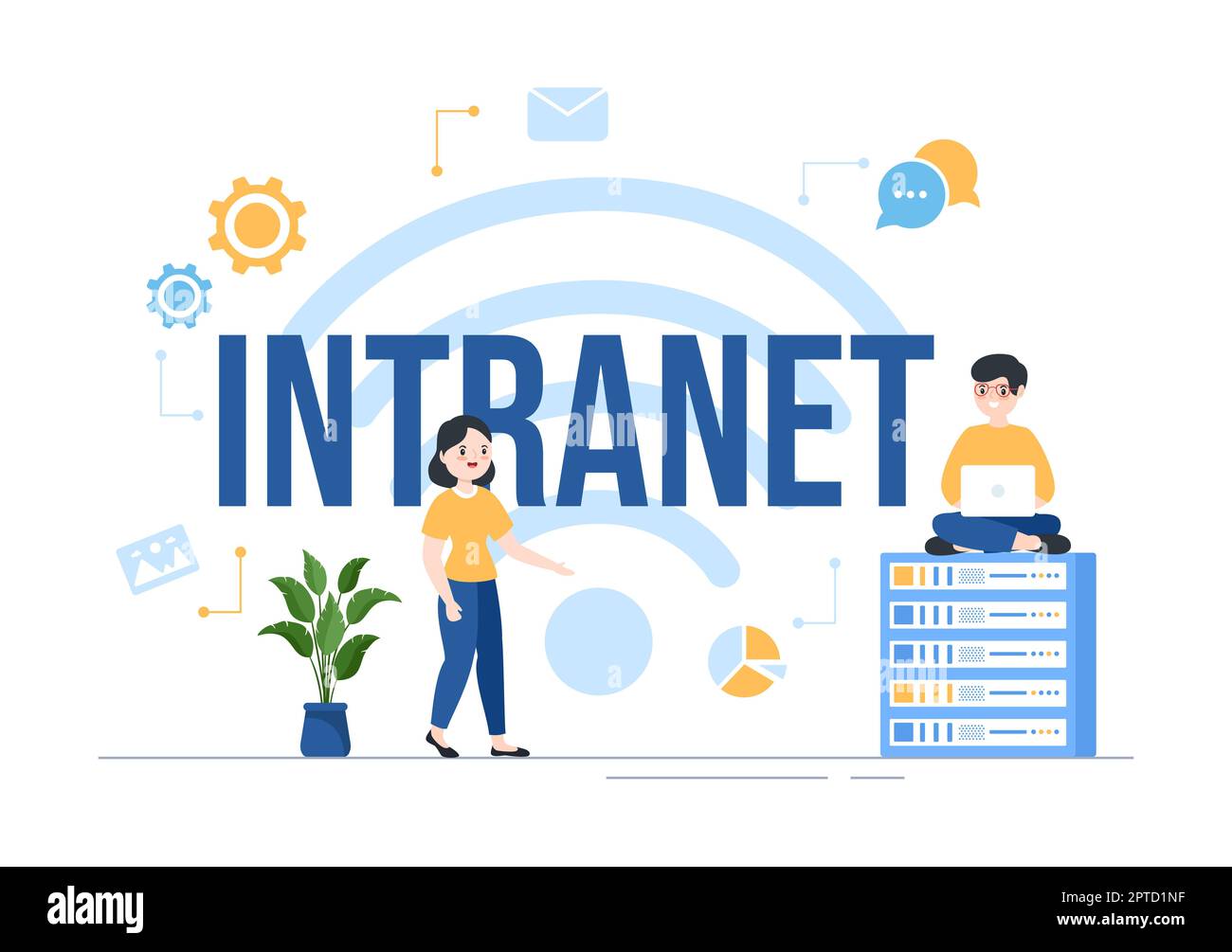 Intranet Internet Network Connection Technology to Share Confidential ...