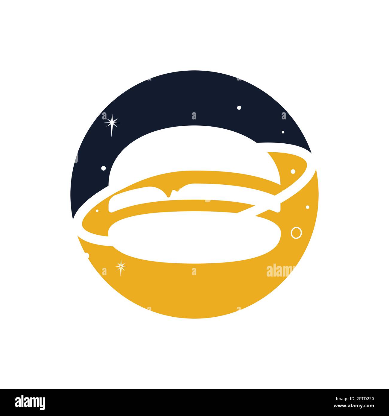 Burger planet vector logo design. Food cafÃ© and restaurant logo ...