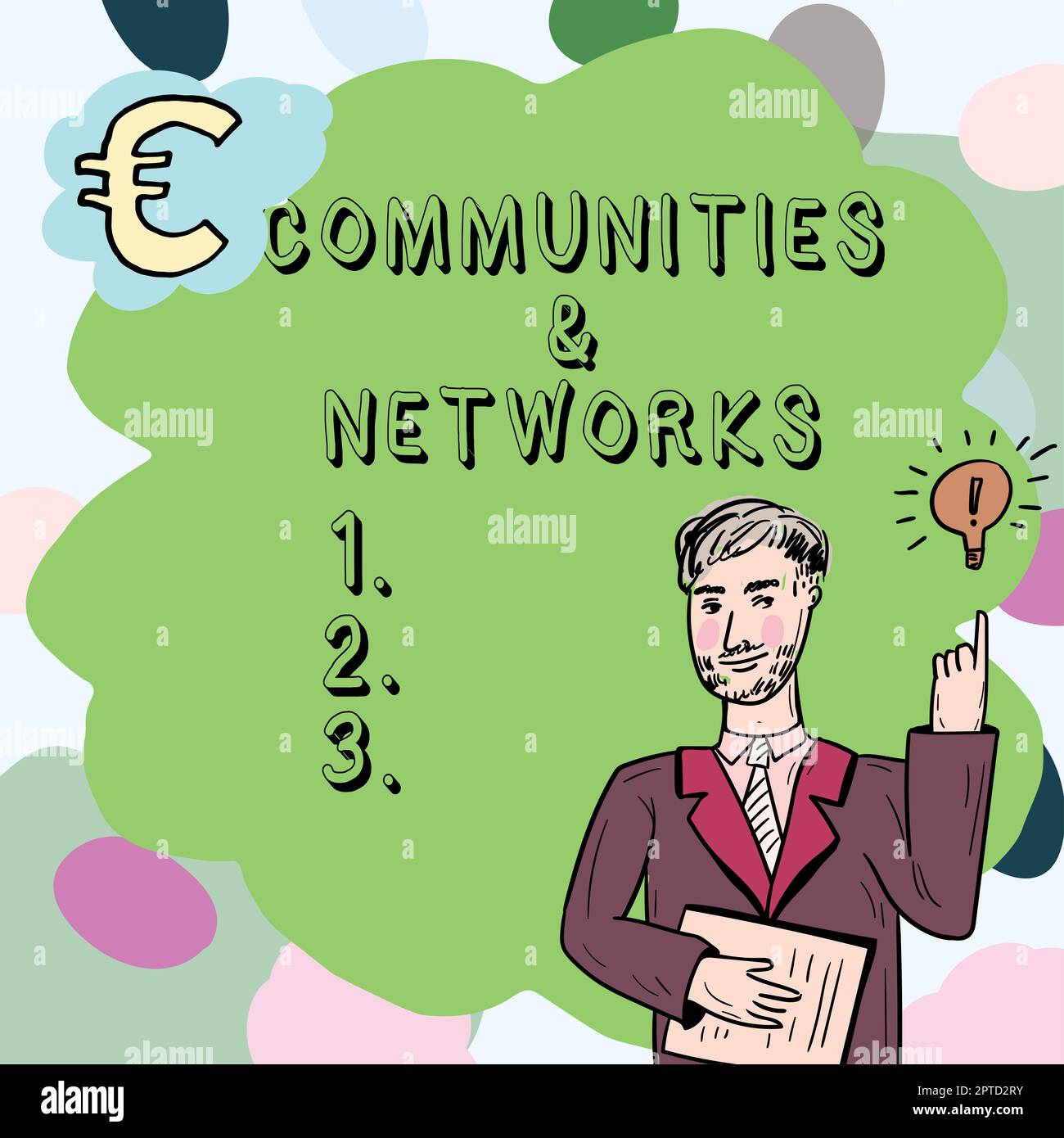 Conceptual Caption Communities And Networks Word Written On Collaboration Of Learnings And