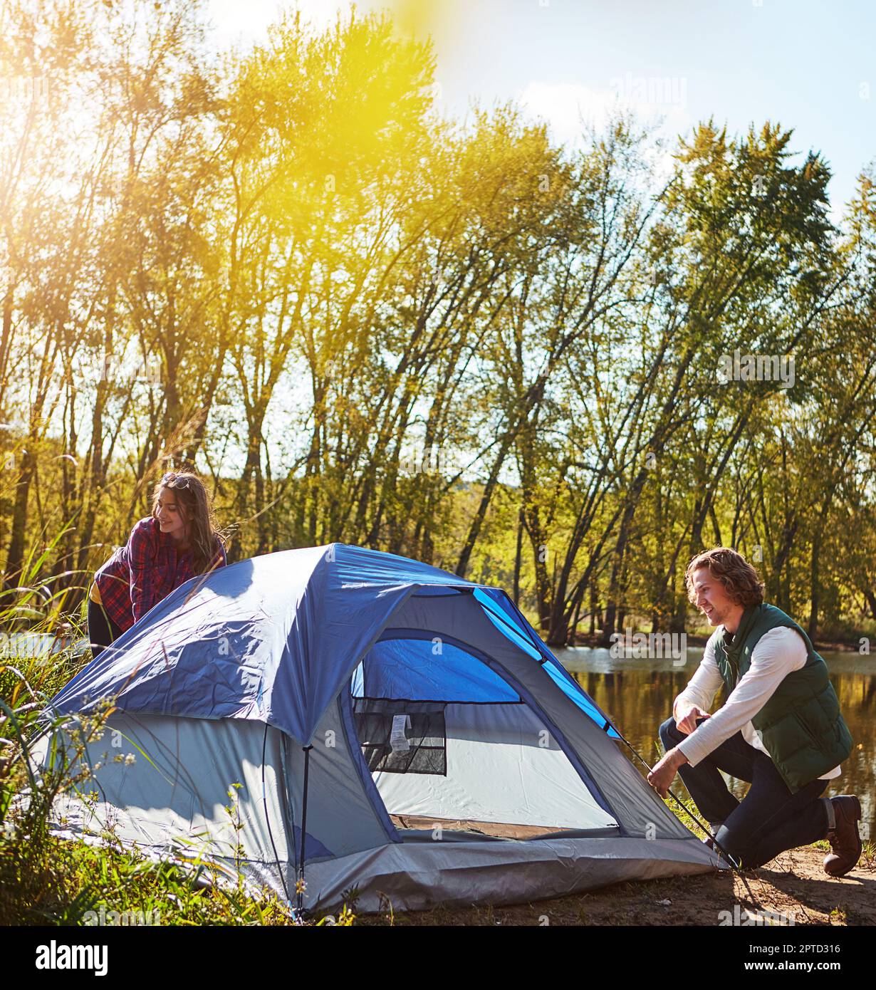 Nature is not a place to visit, its home. an adventurous setting up ...