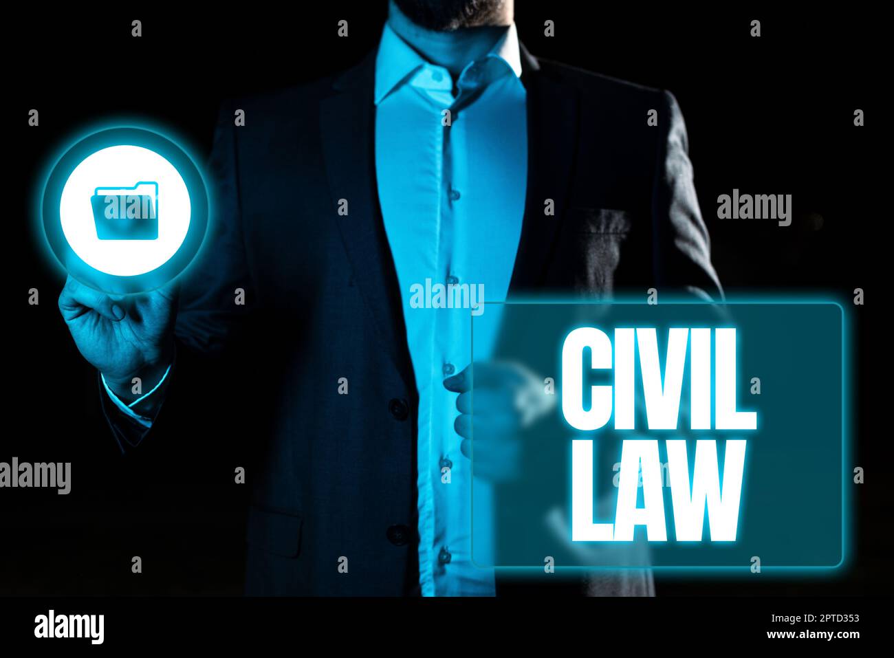 Hand writing sign Civil Law, Business approach Law concerned with ...