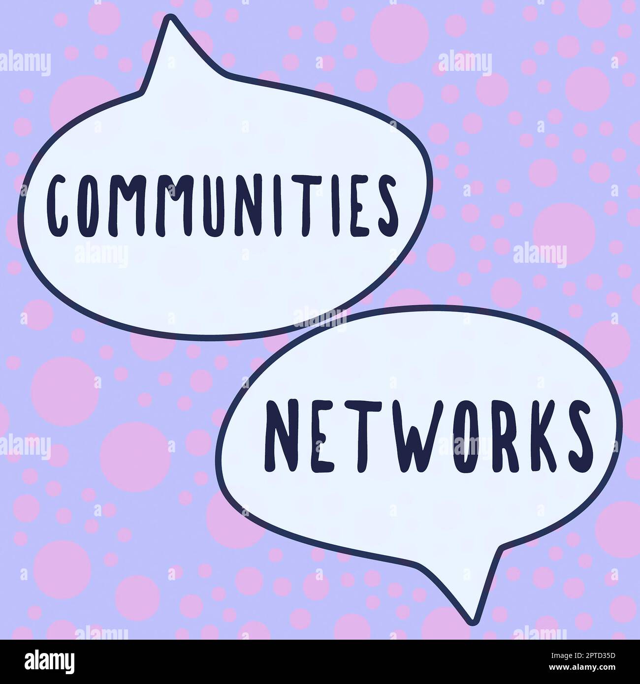 Writing Displaying Text Communities And Networks Word Written On Collaboration Of Learnings And