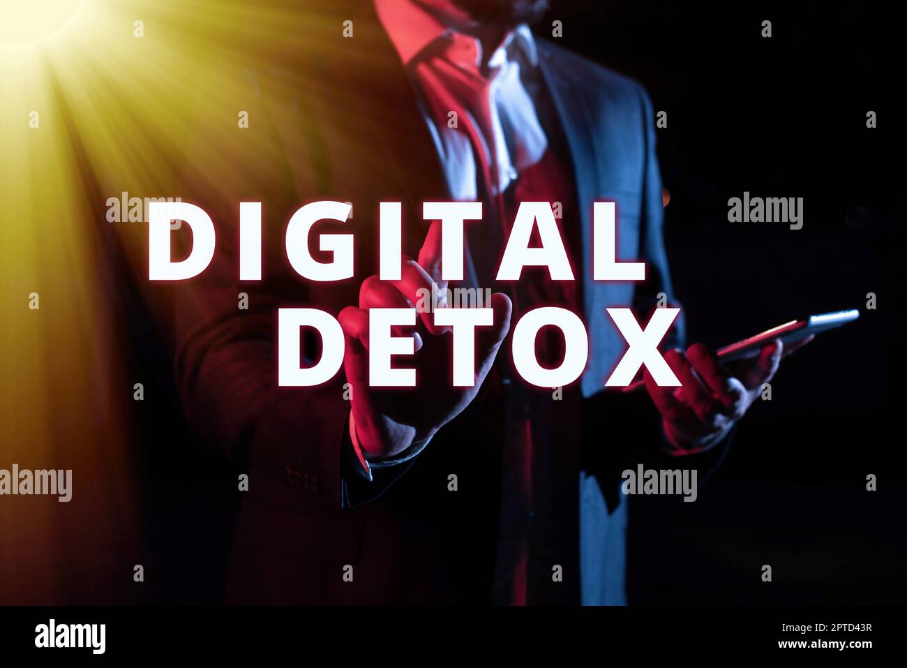 Inspiration showing sign Digital Detox, Business approach Free of ...