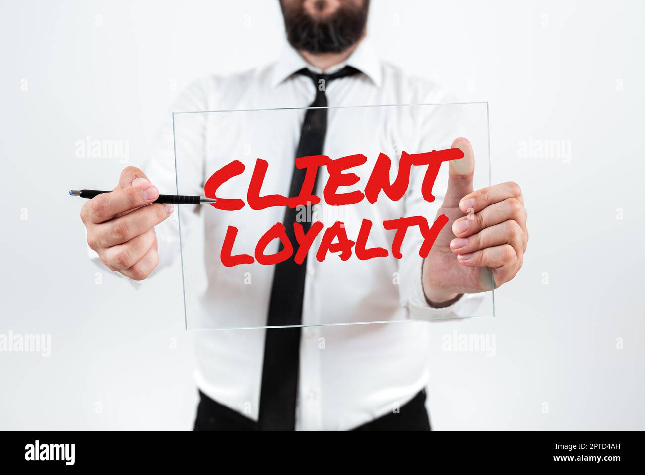 Conceptual caption Client LoyaltyThe result of consistently positive ...