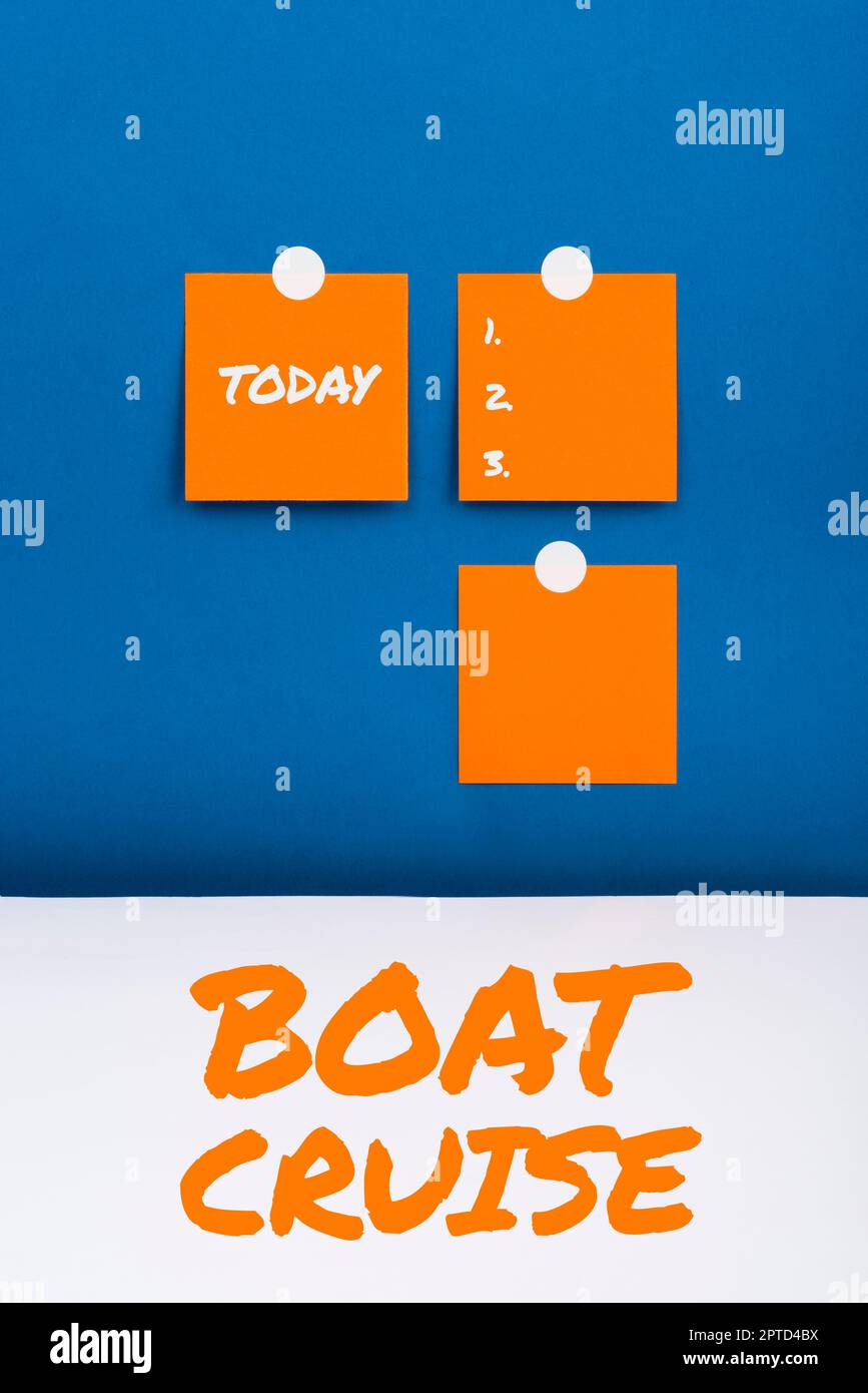 Text caption presenting Boat Cruise, Business showcase sail about in ...