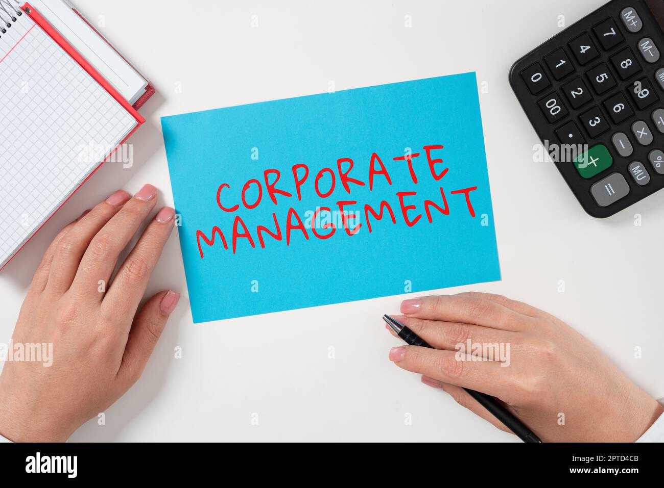 Hand writing sign Corporate Management, Internet Concept all Levels of ...