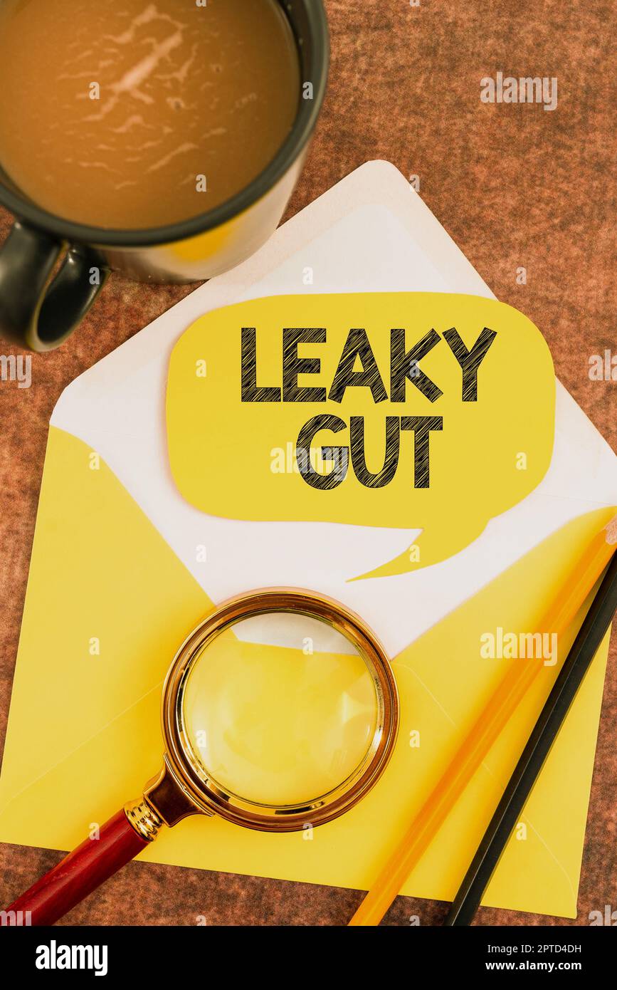 Conceptual display Leaky Gut, Word Written on A condition in which the ... Conceptual display Leaky Gut, Word Written on A condition in which the ...