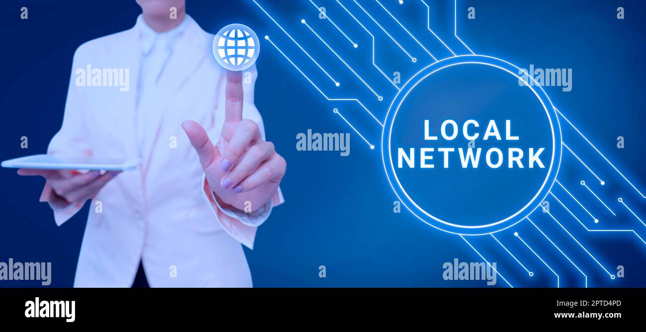 Handwriting text Local Network, Word for Intranet LAN Radio Waves DSL ...