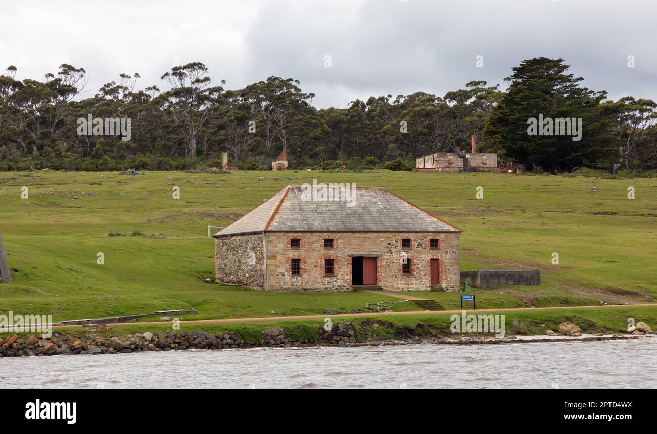 Maria Island, an historic convict settlement, Tasmania, Australia Stock ...