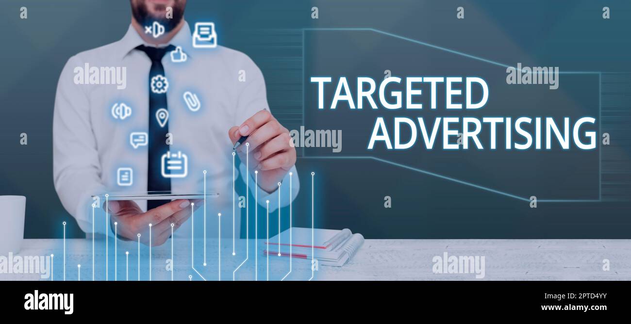 Conceptual display Targeted Advertising, Business concept Online ...