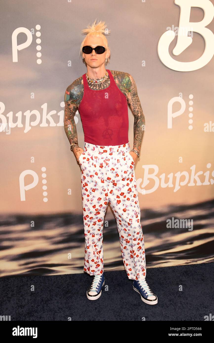New York, USA. 27th Apr, 2023. Machine Gun Kelly, aka Colson Baker ...