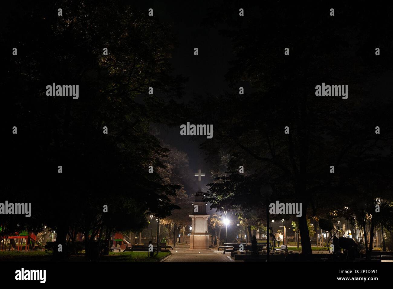 Picture of the the Trg Kralja Petra I square in Pancevo, Serbia at ...