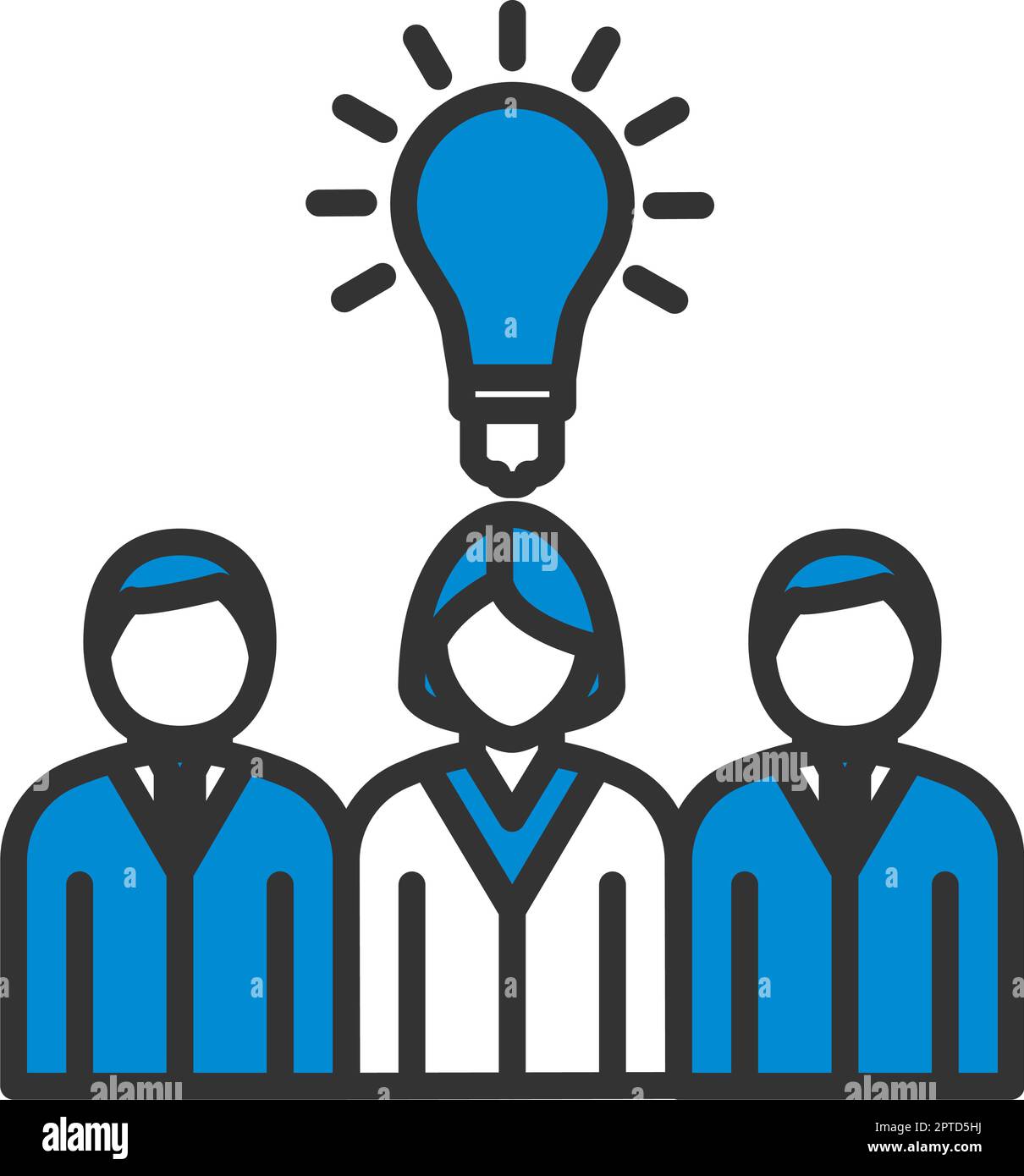 Leader icon man woman hi-res stock photography and images - Alamy