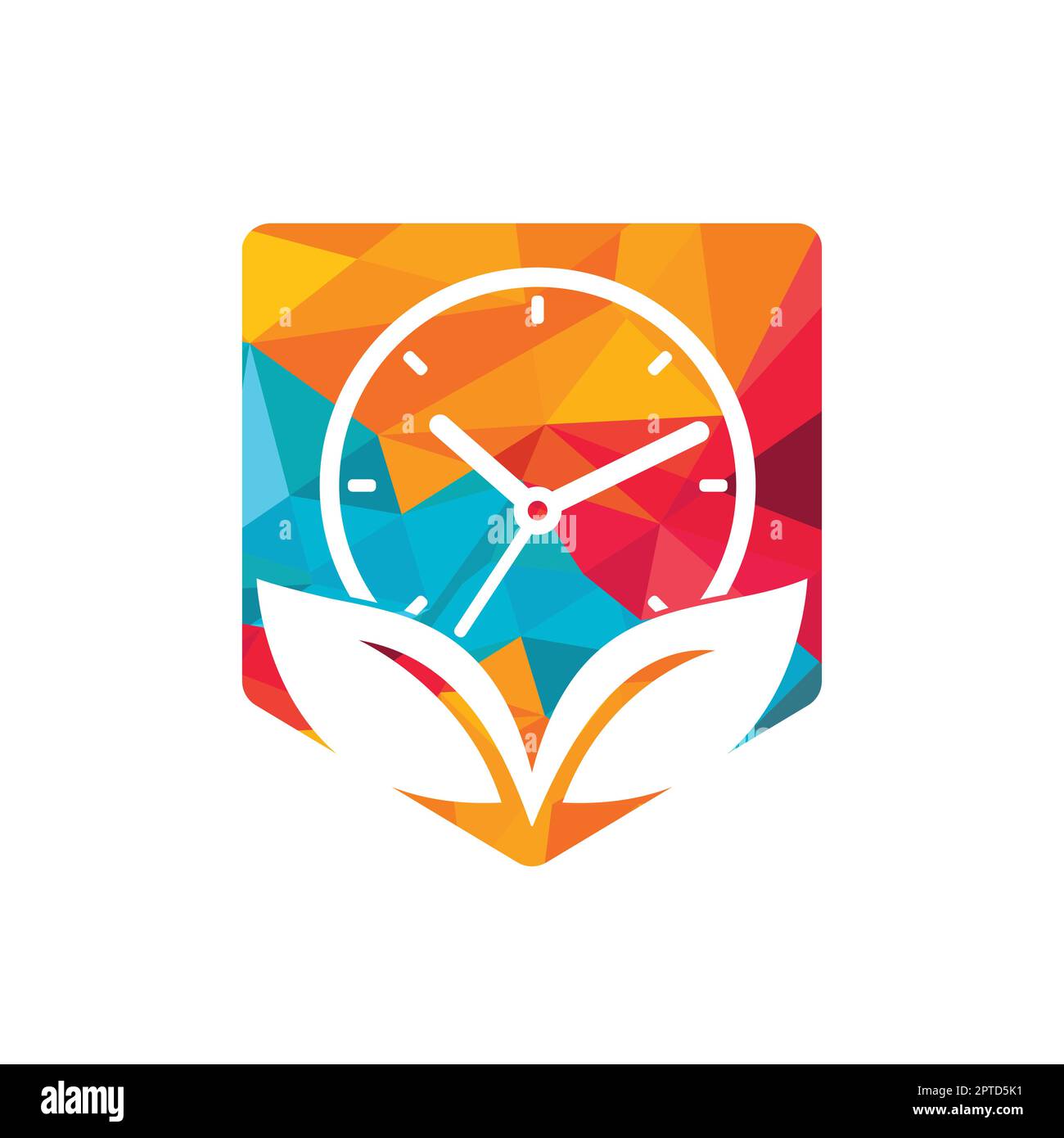 Nature time vector logo design template. Energy time and diet time logo ...