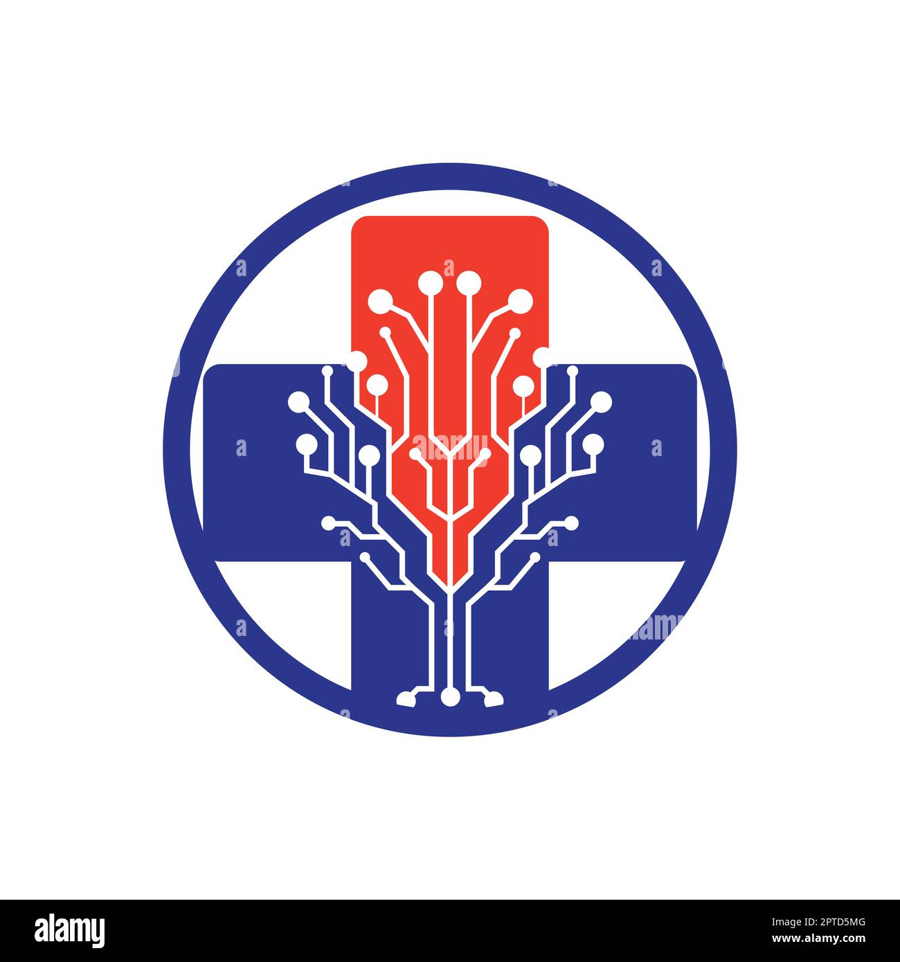 Medical tech vector logo design. Health and medical logo concept Stock ...